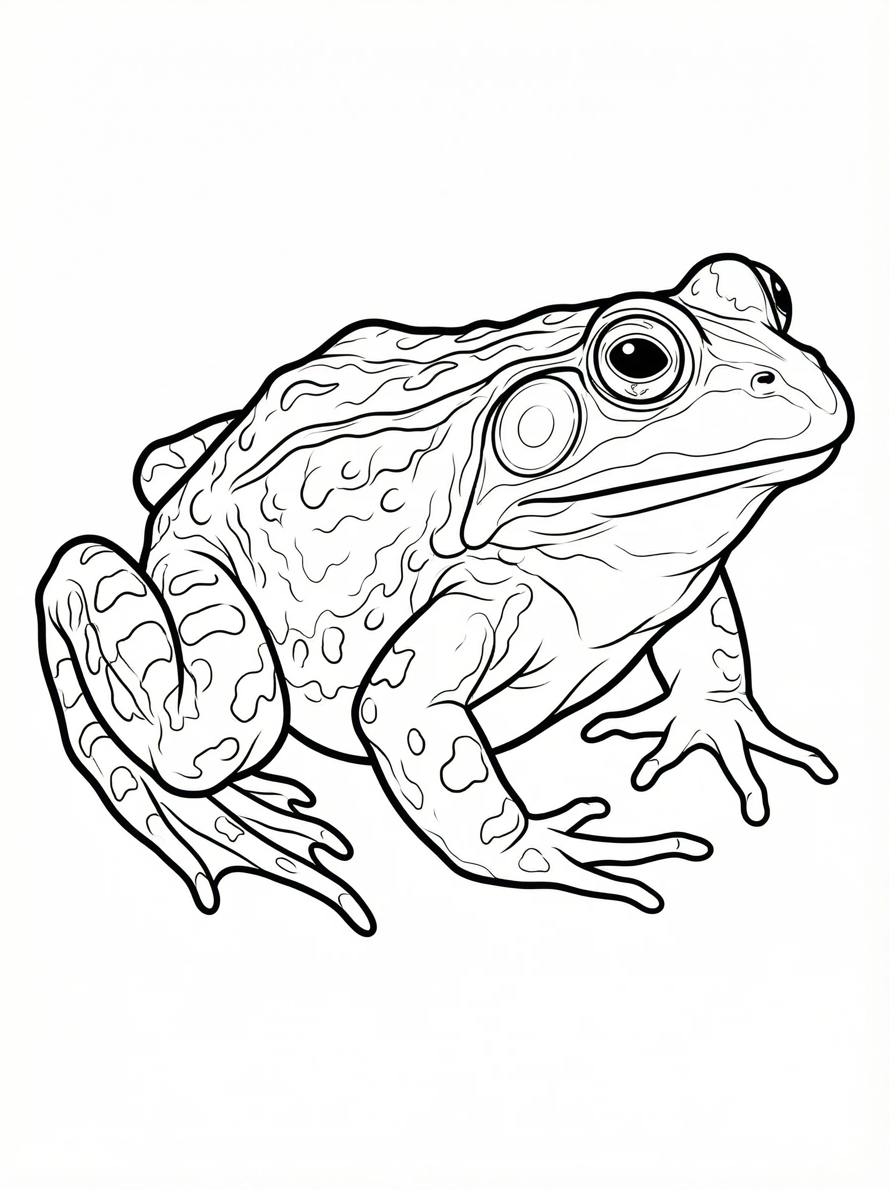 American Bullfrog Coloring Page