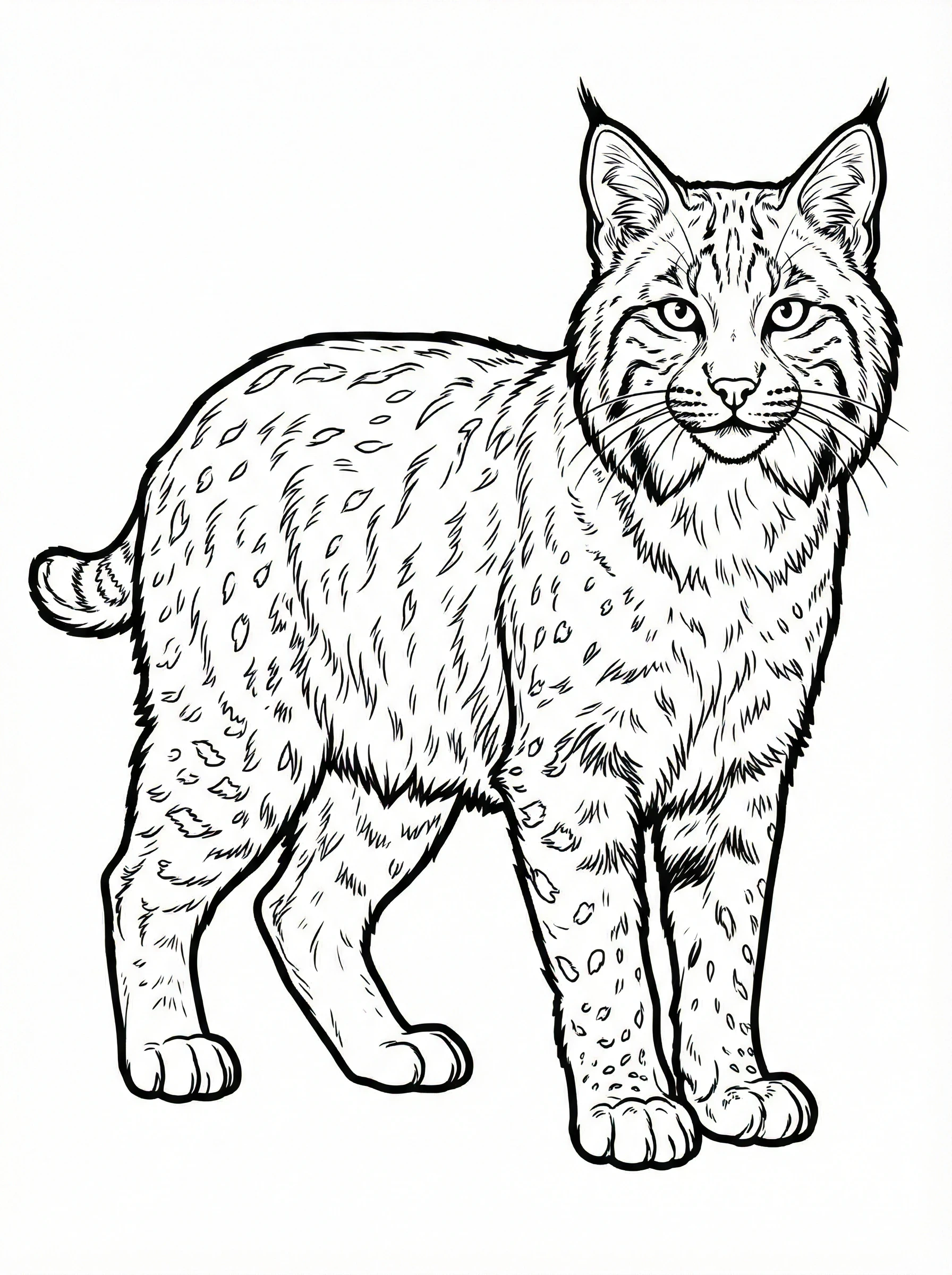 Bobcat Coloring Page