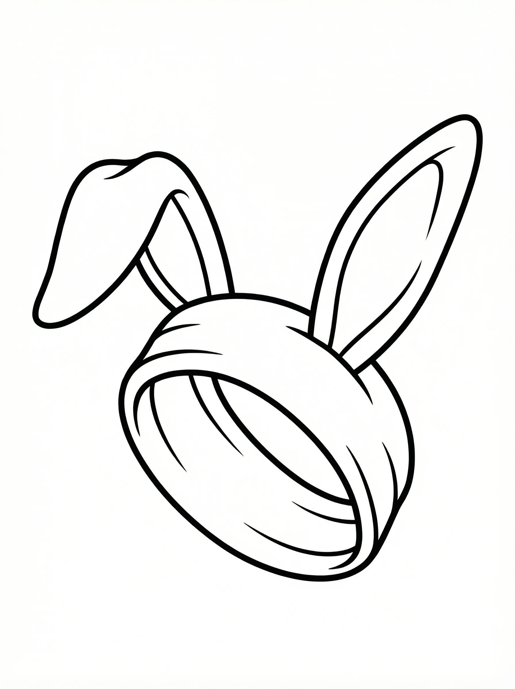 Bunny Ears Headband Coloring Page