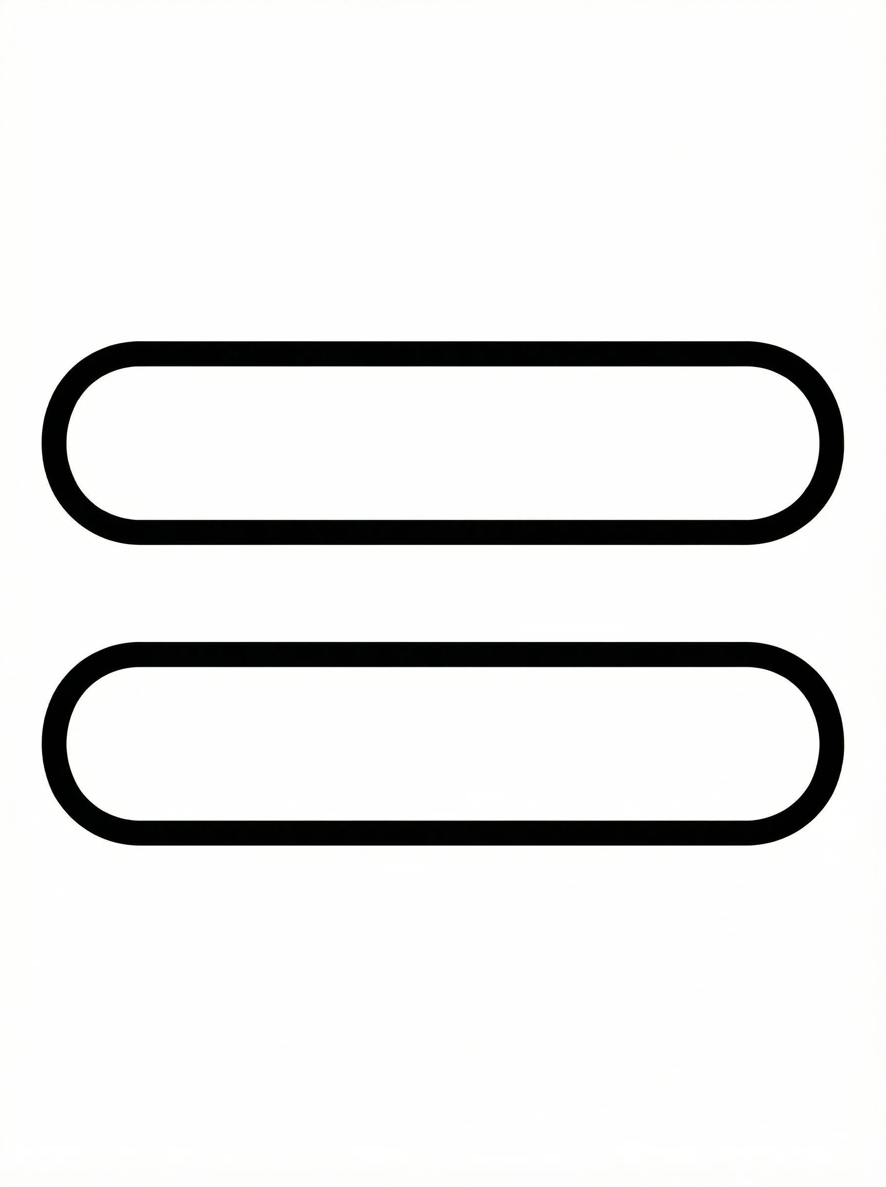 Equal Sign Coloring Page