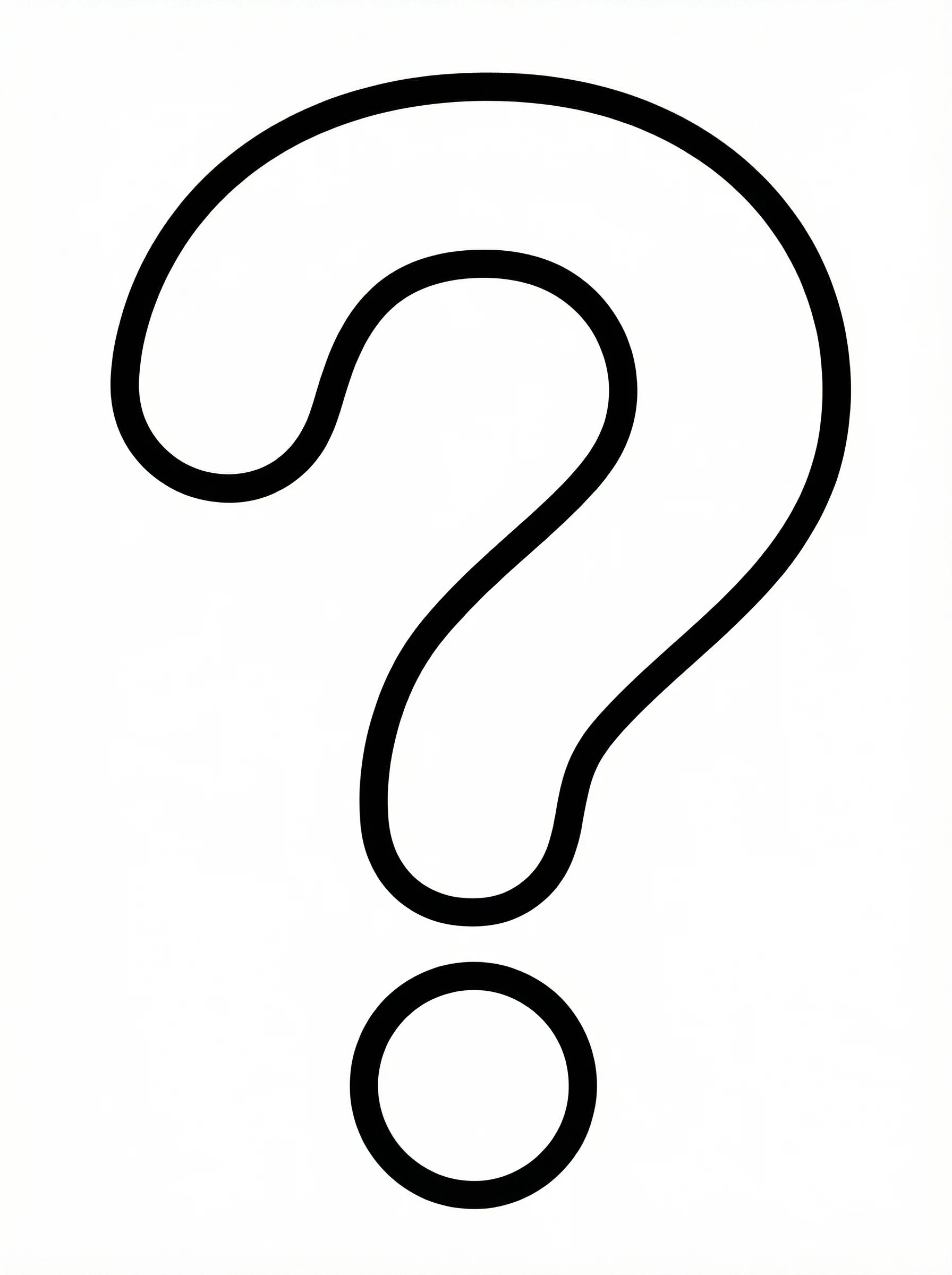 Question Mark Coloring Page