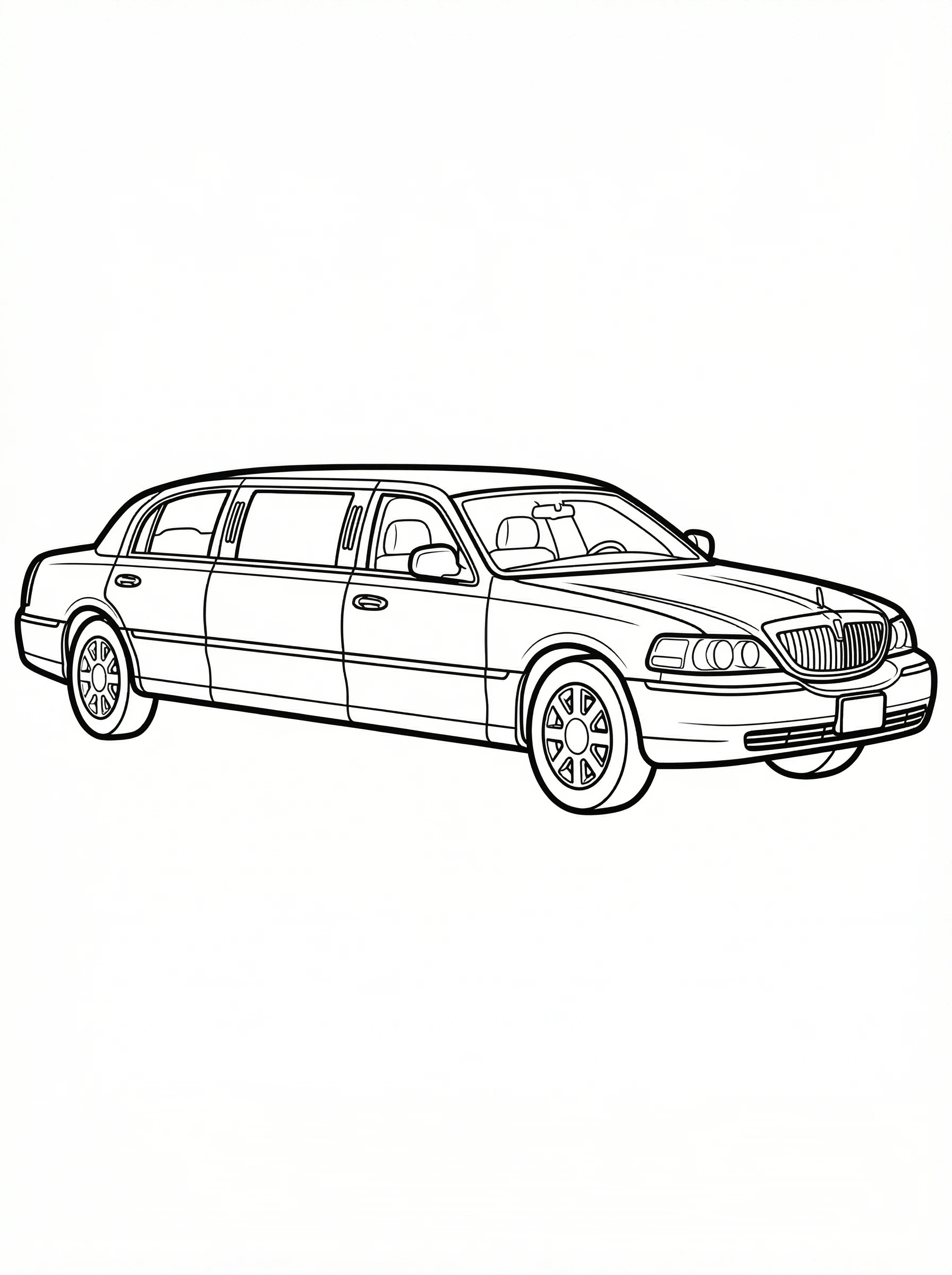 Stretch Limousine Coloring Page