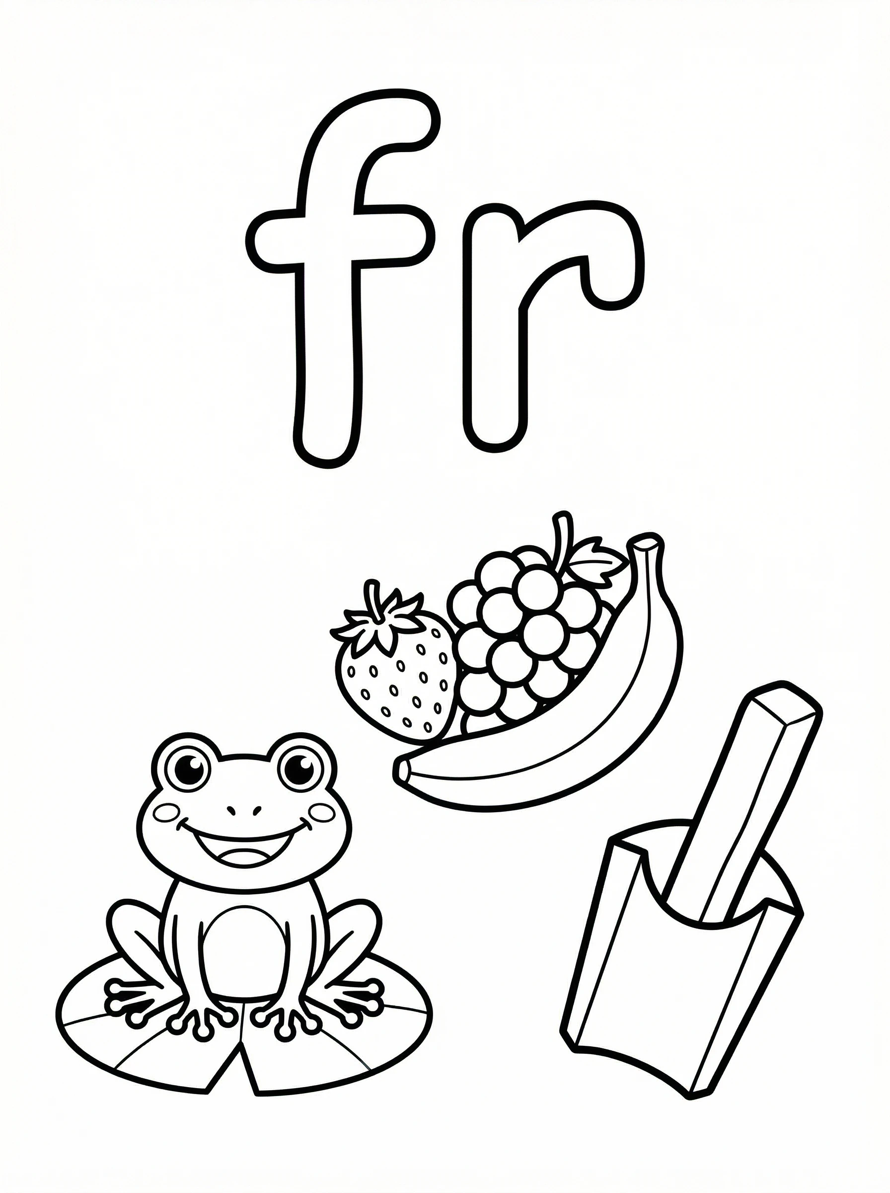 Consonant Blend FR Coloring Page