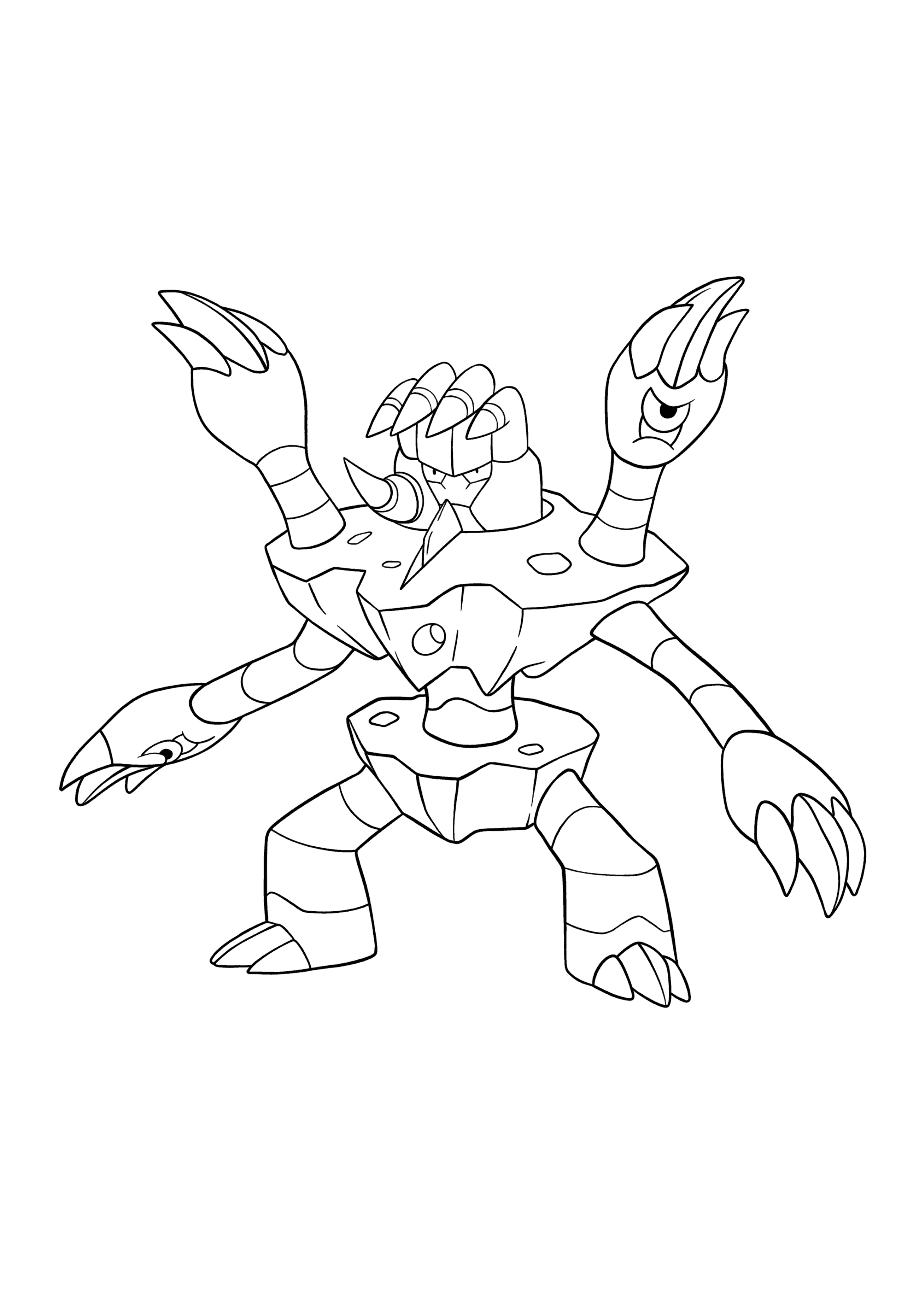 Barbaracle Coloring Page
