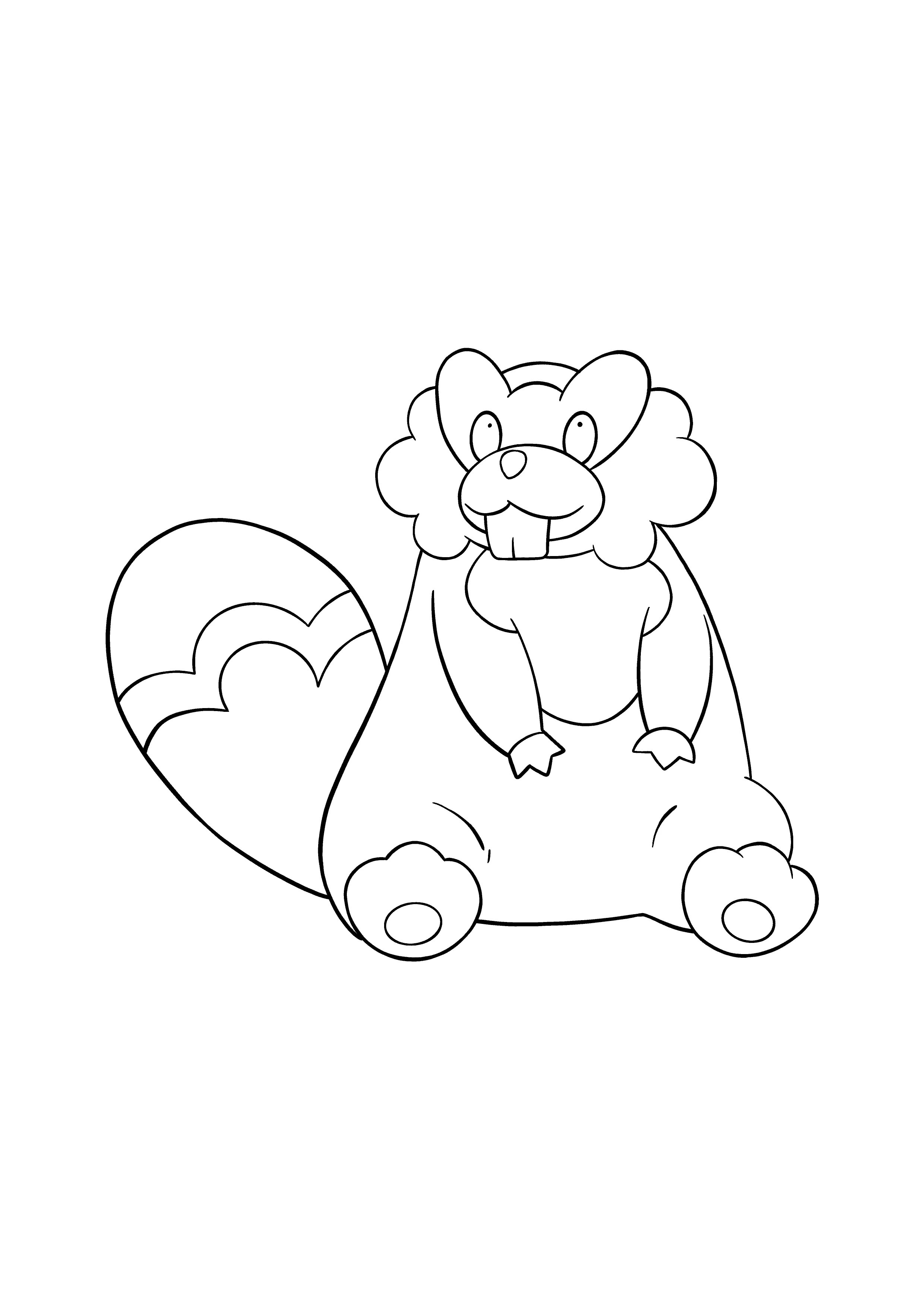 Bibarel Coloring Page