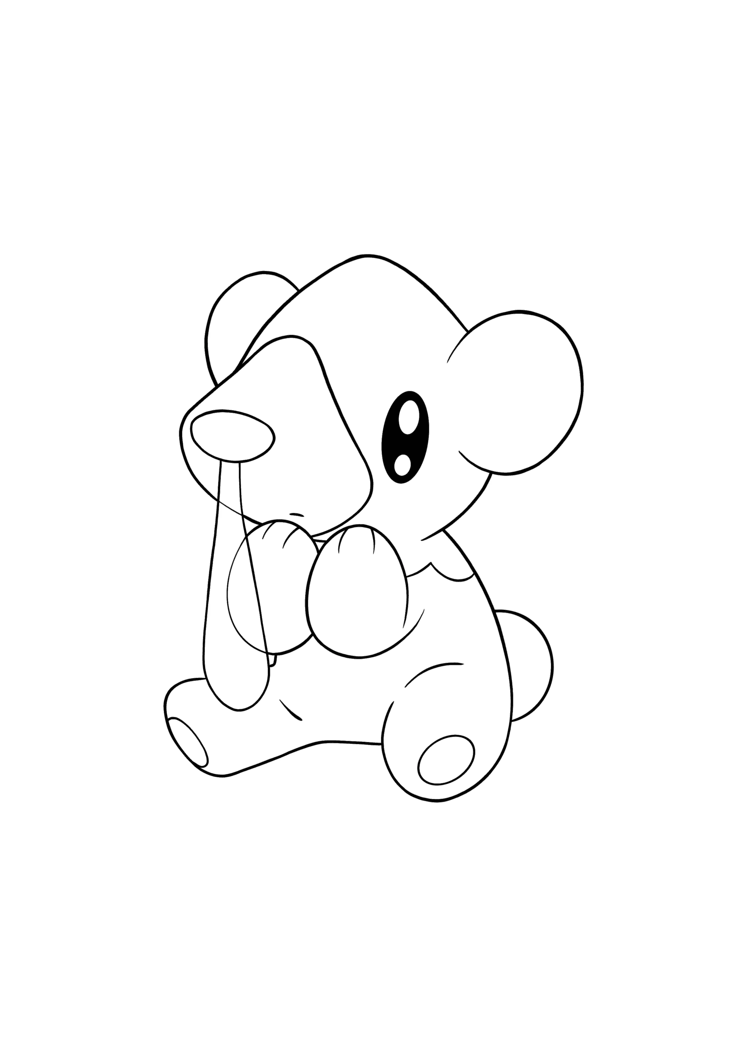 Cubchoo Coloring Page